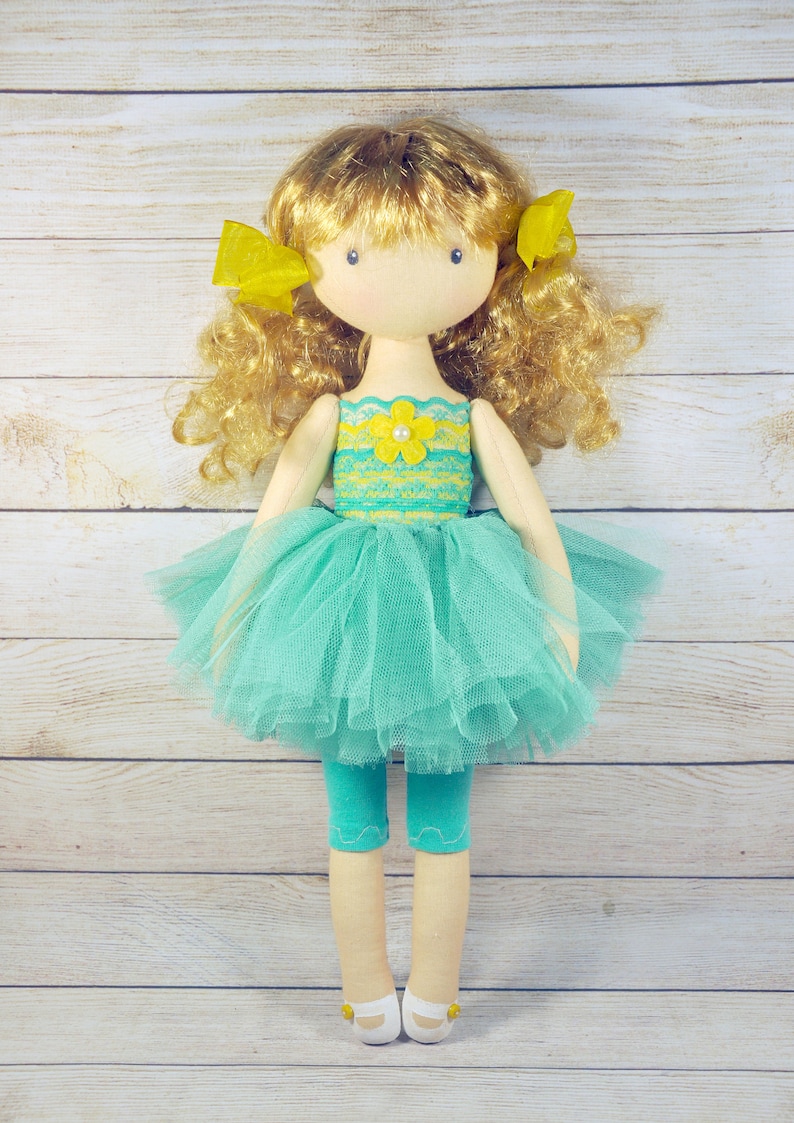 Handmade ballerina rag doll 15 | Etsy