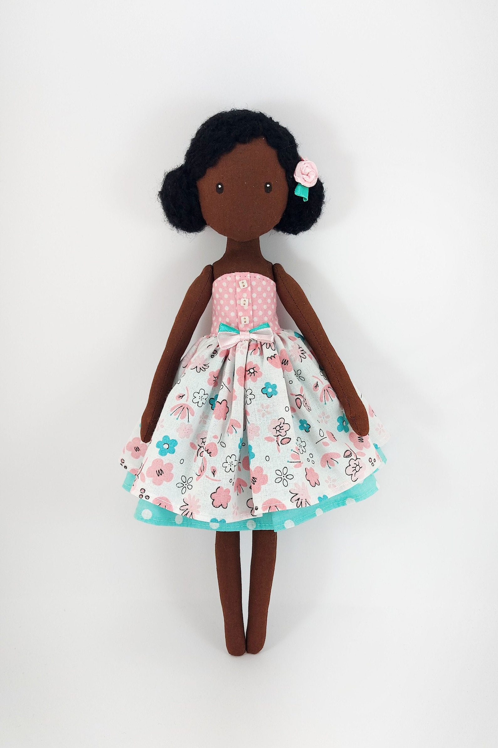 Black Rag Doll Ballerina 15 Handmade Fairy Rag Doll - Etsy