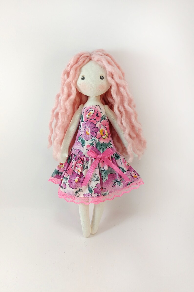 Little Textile Princess Doll Fairy Rag Doll Handmade Small - Etsy