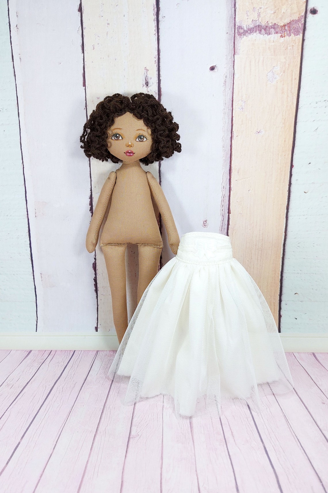 Handmade Rag Doll in a White Removable Ball Gown. | Etsy