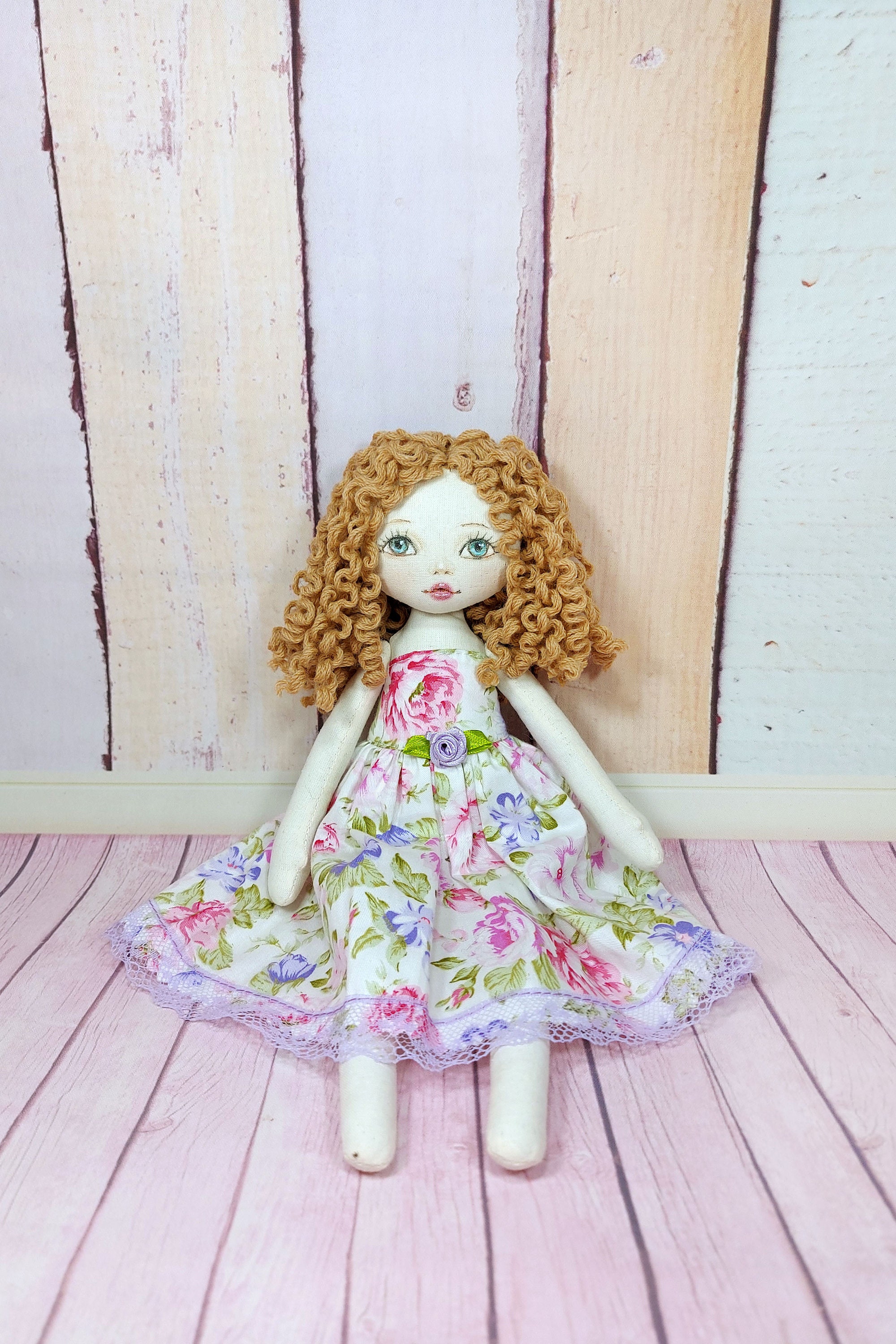 Little White Rag Doll Fairy Rag Doll Handmade Small Soft - Etsy