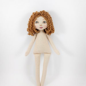 Little 12" Stuffed Rag Doll Without Clothes Handmade Rag Doll - Etsy