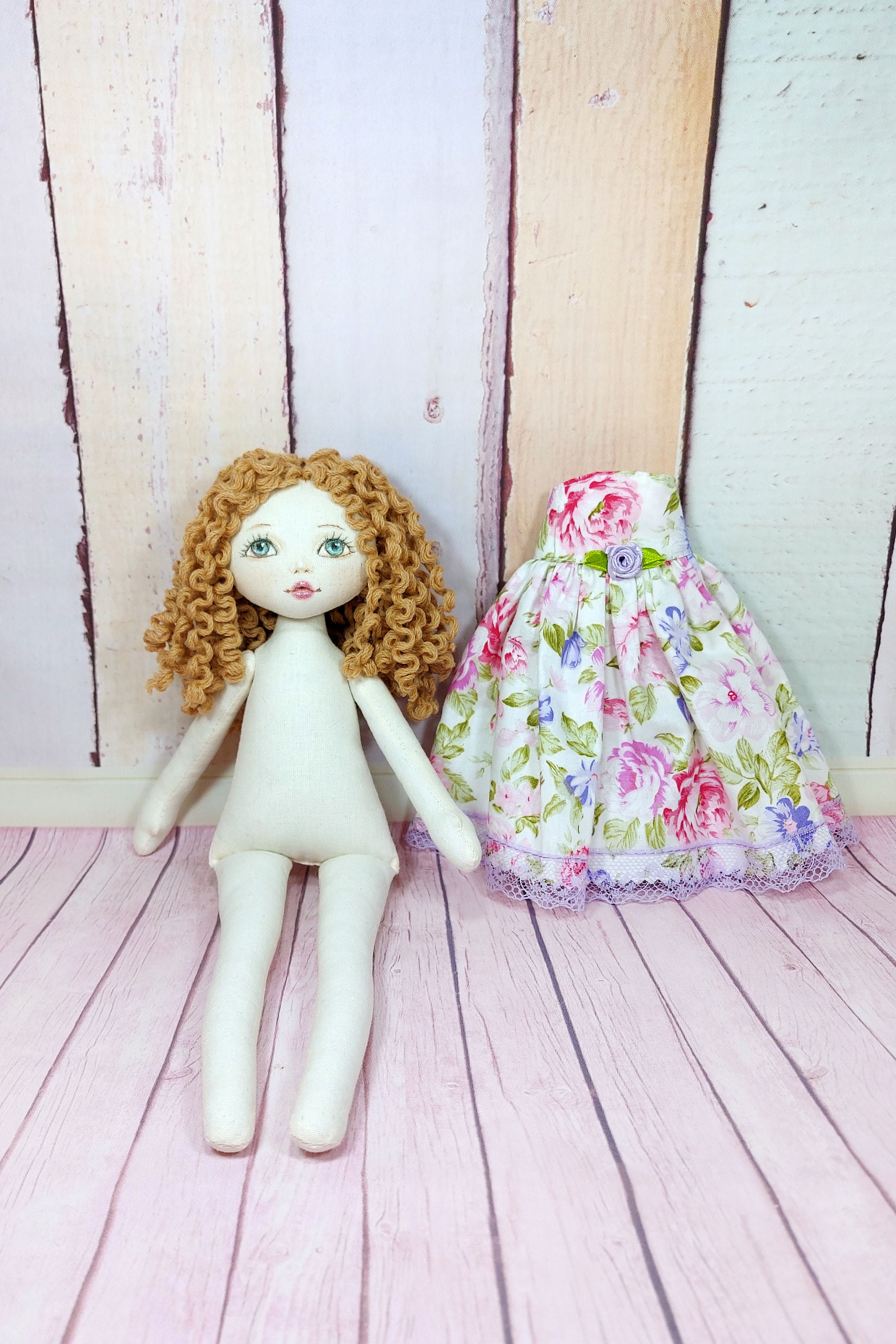 Little White Rag Doll Fairy Rag Doll Handmade Small Soft | Etsy