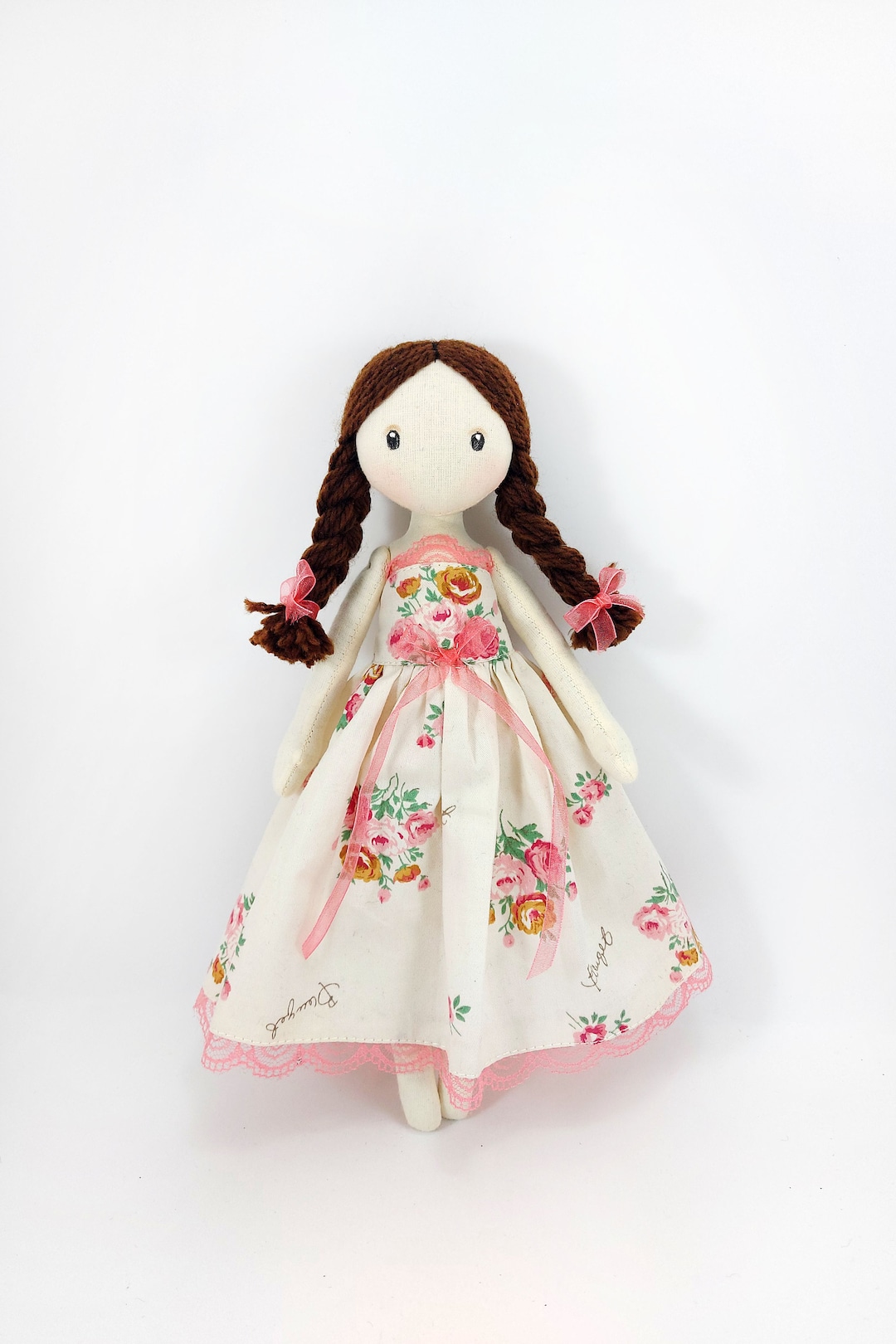 White Little Rag Doll Princess, Small Soft Doll, Textile Doll, Rag Doll ...