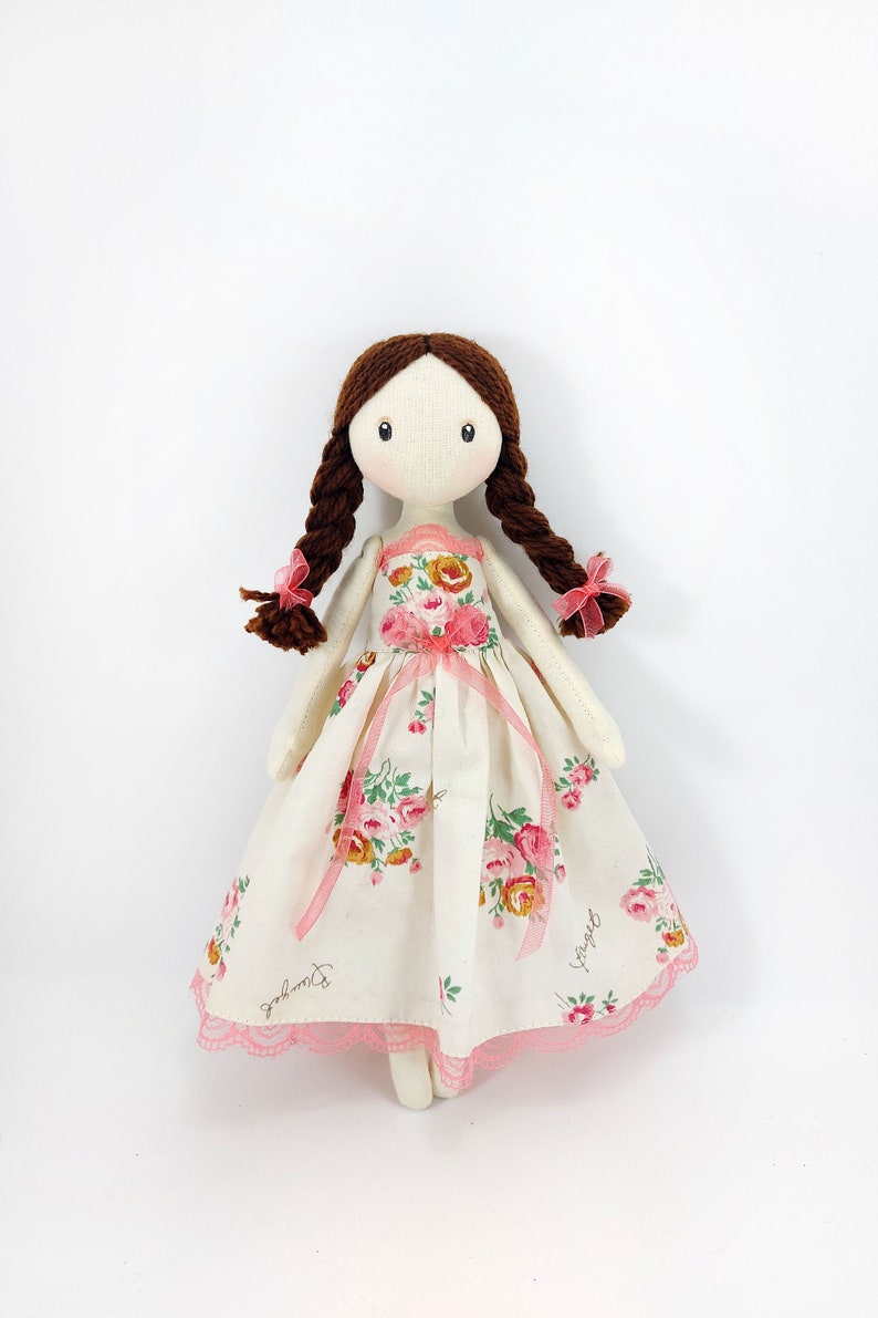 White Little Rag Doll Princess Small Soft Doll Textile Doll - Etsy