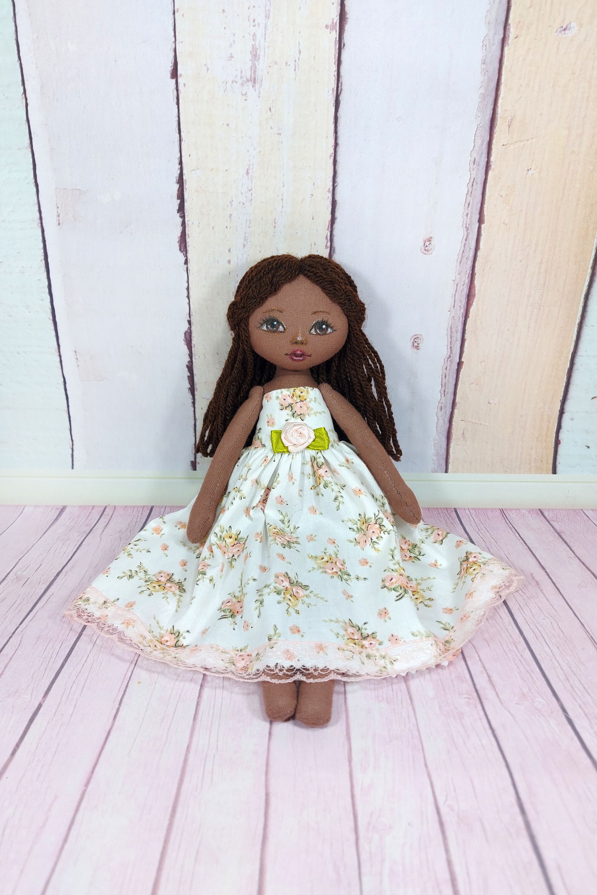 Handmade Rag Doll in a White Removable Ball Gown. - Etsy