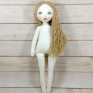 Little 12" Stuffed Rag Doll Without Clothes Handmade Rag Doll - Etsy