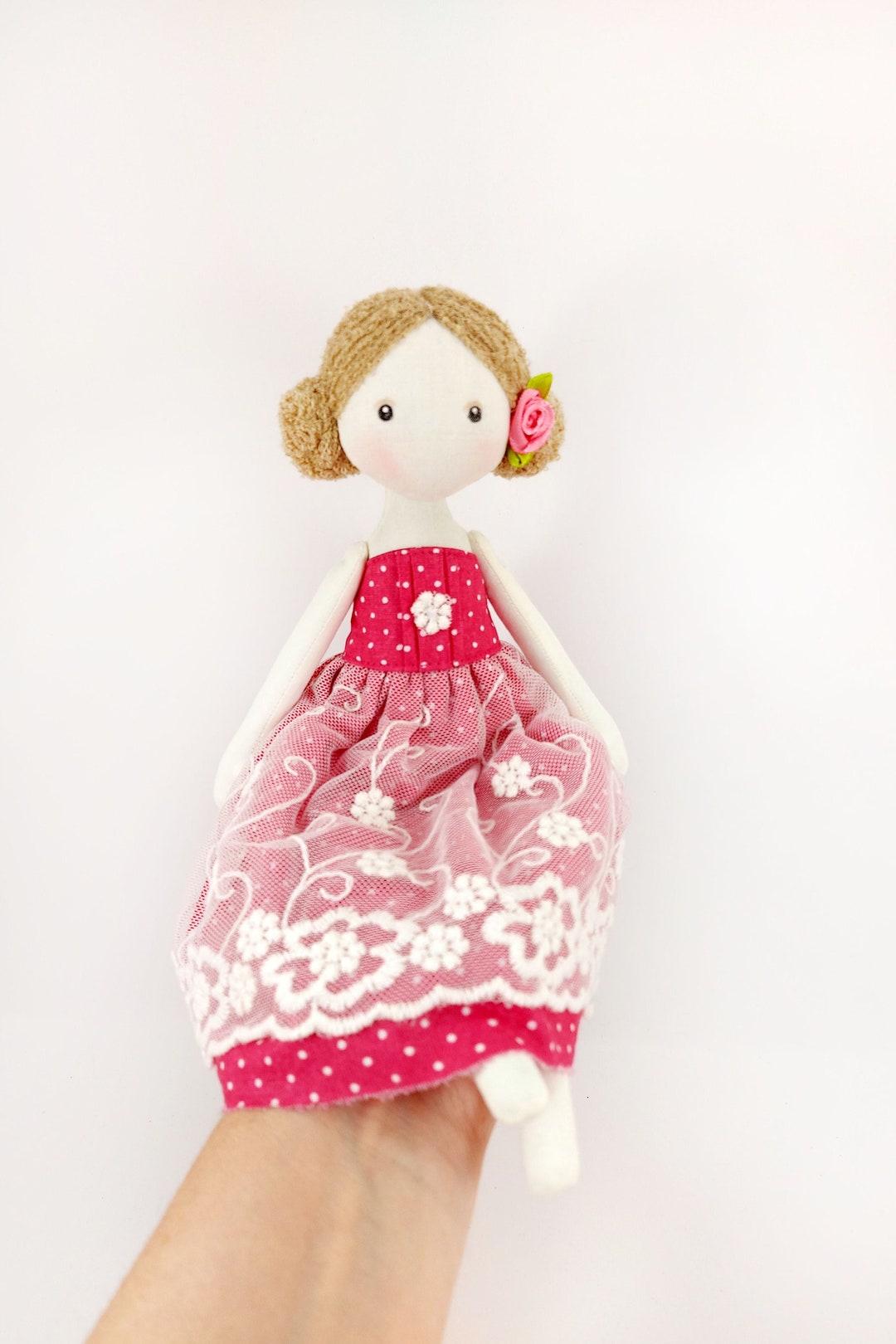 Little Textile Doll, Fairy Rag Doll Handmade Small Soft Doll, Tilda - Etsy