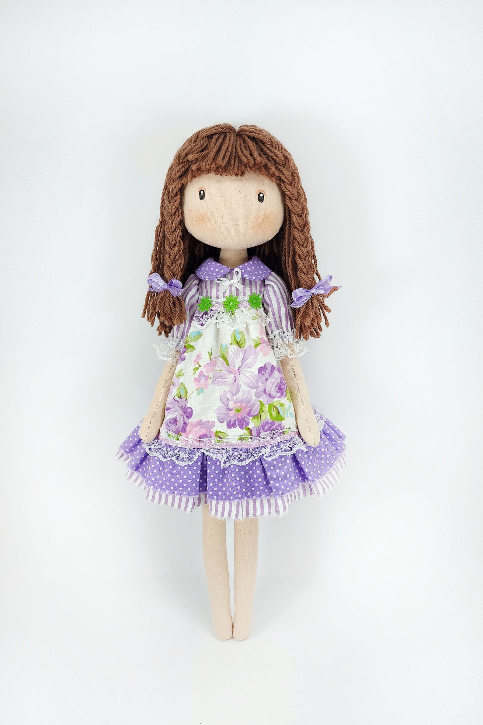 Rag Doll Fairy 15 Inches With Long White Hair Rag Doll - Etsy