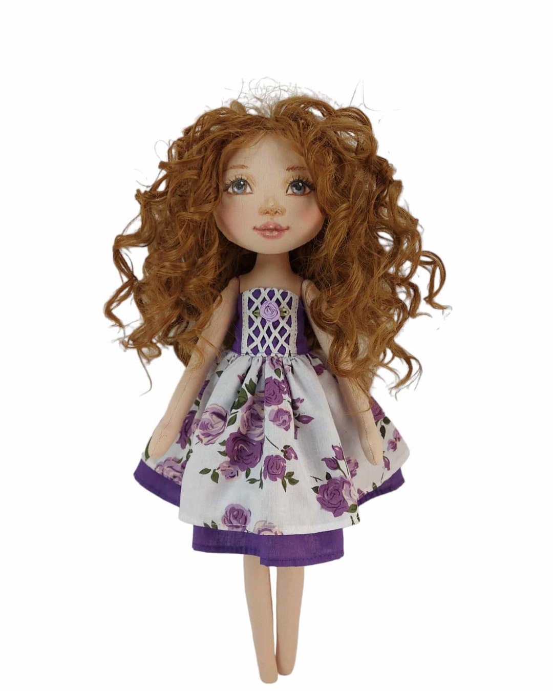 Rag Doll Fairy 15 "princess With Rufous Hair Rag Doll Handmade Soft ...