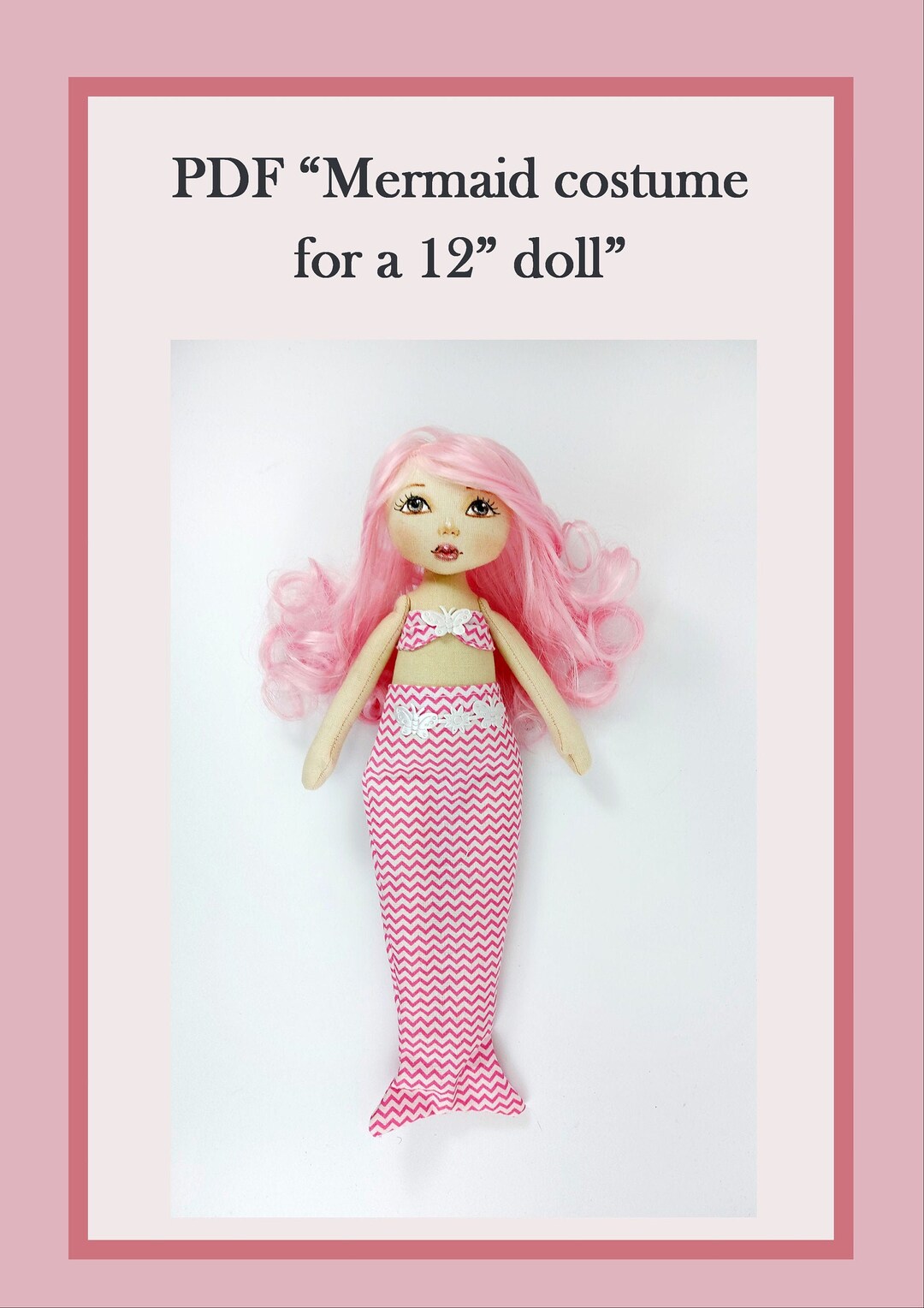 Pattern and Photo Tutorial of a Mermaid Costume in PDF Format for 12 ...