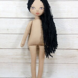 Little 12" Stuffed Rag Doll Without Clothes Handmade Rag Doll - Etsy