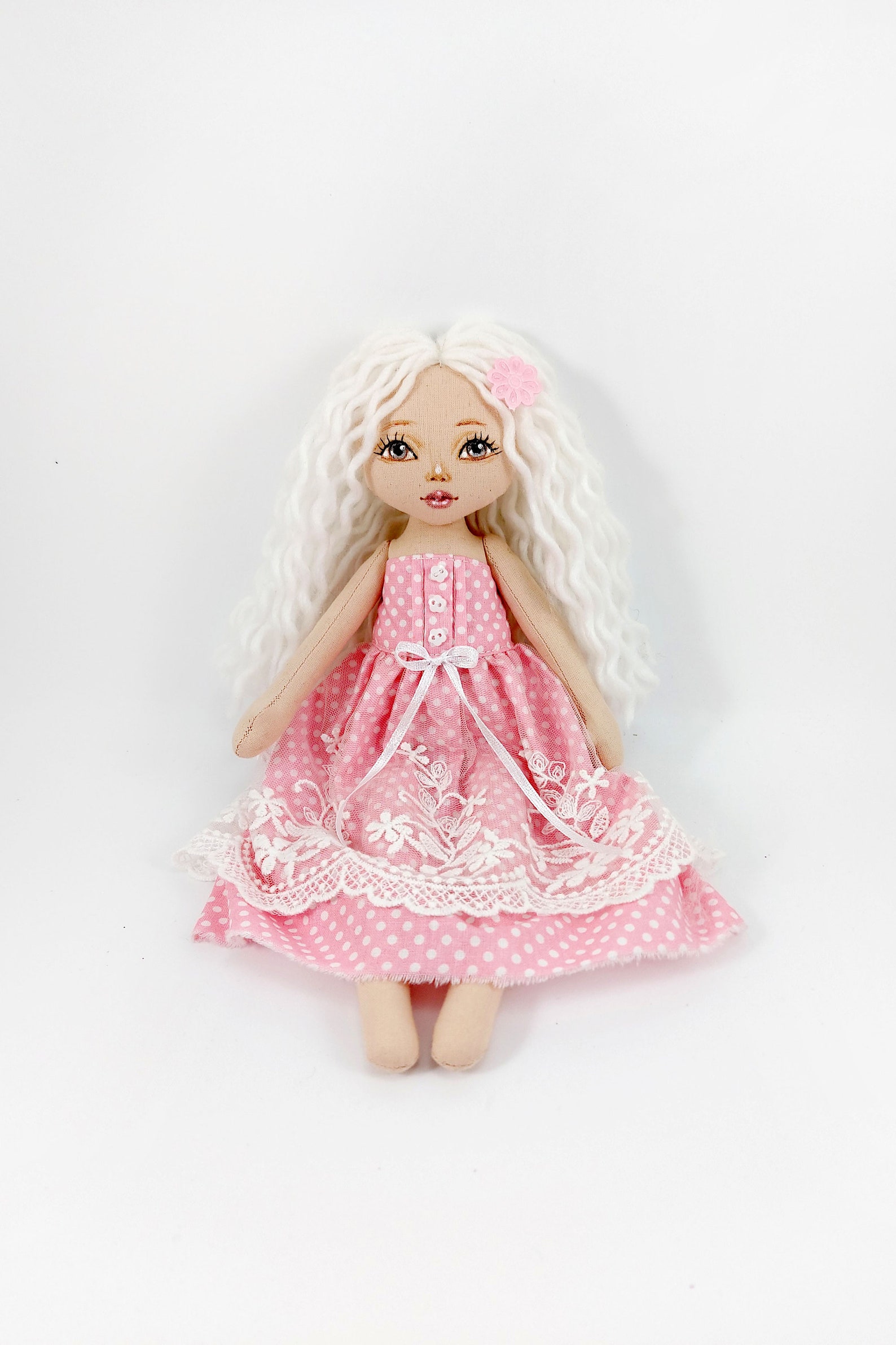 Little Textile Princess Doll Fairy Rag Doll Handmade Small - Etsy