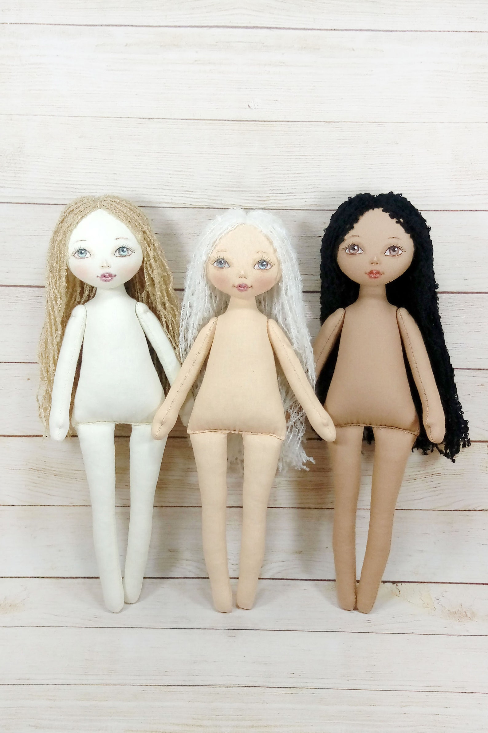 Little 12" Stuffed Rag Doll Without Clothes Handmade Rag Doll - Etsy Canada