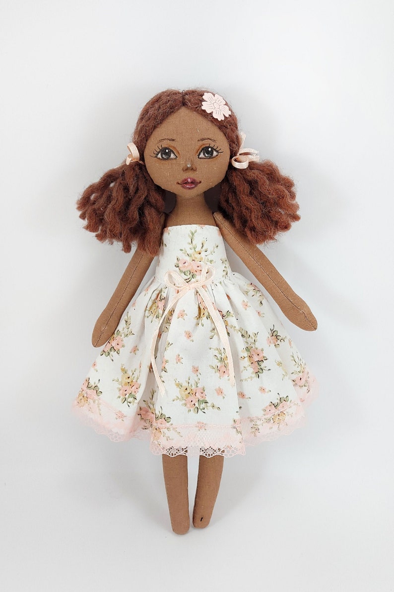 Handmade Rag Doll Made of Black Fabric Decorative Doll | Etsy