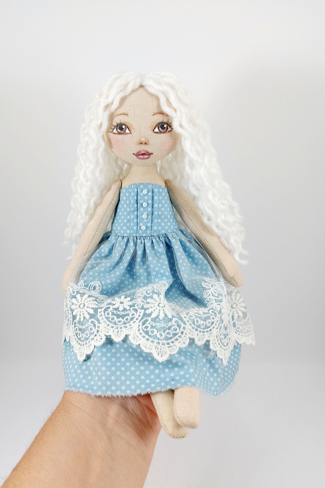 Little Textile Princess Doll Fairy Rag Doll Handmade Small - Etsy