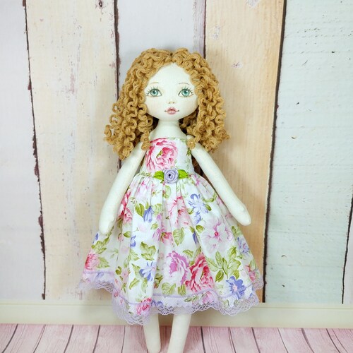 Little Textile Fairy Doll Rag Doll Handmade Small Soft Doll - Etsy