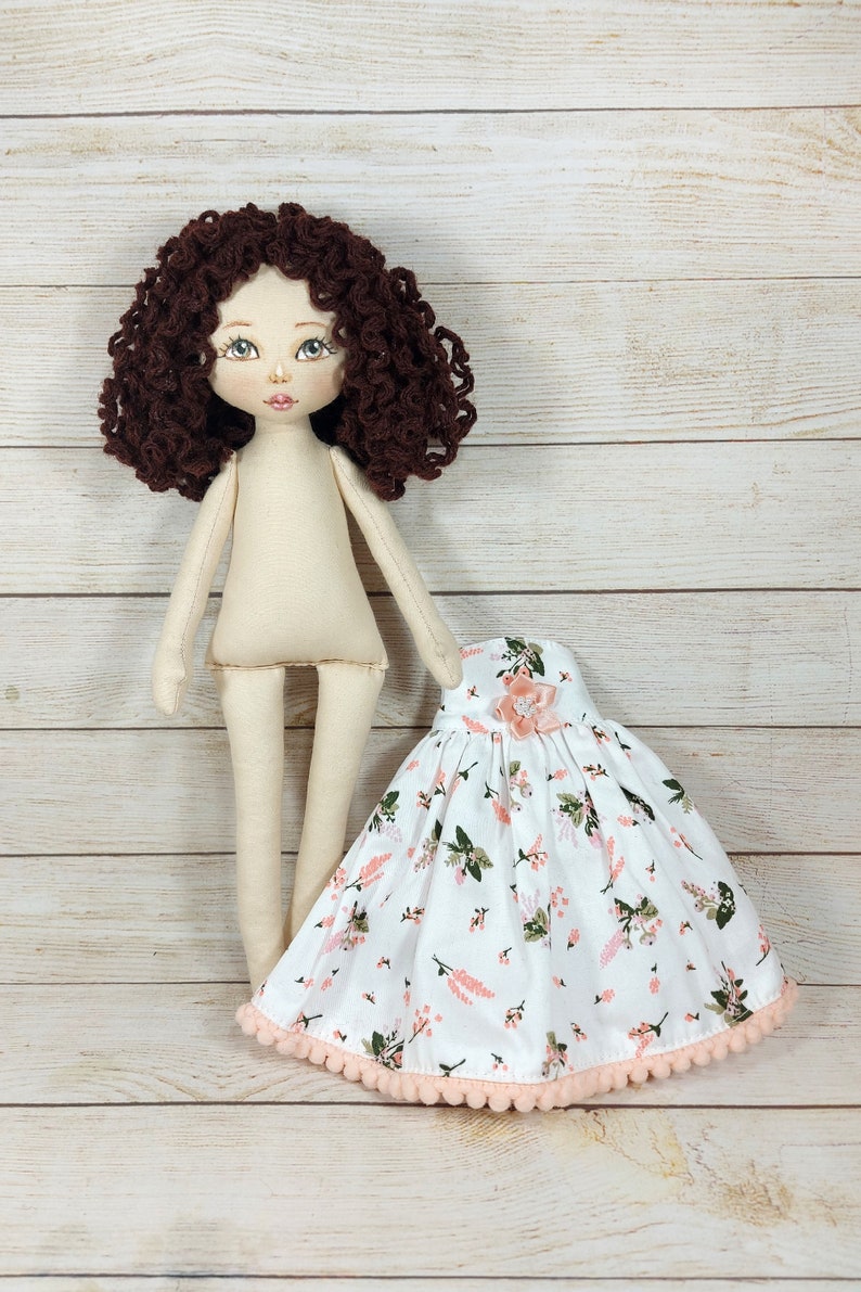 White Rag Doll Small Soft Doll Textile Doll Rag Doll | Etsy