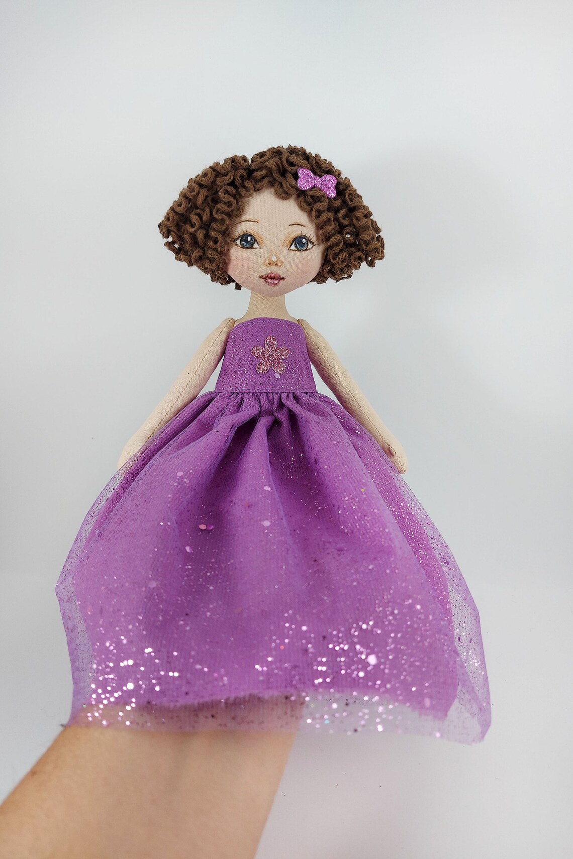 White Little Rag Doll Princess Colorful Dollstilda Doll - Etsy