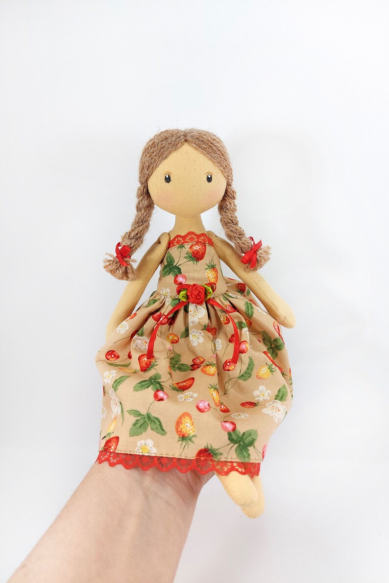 White Little Rag Doll Princess Small Soft Doll Textile Doll - Etsy