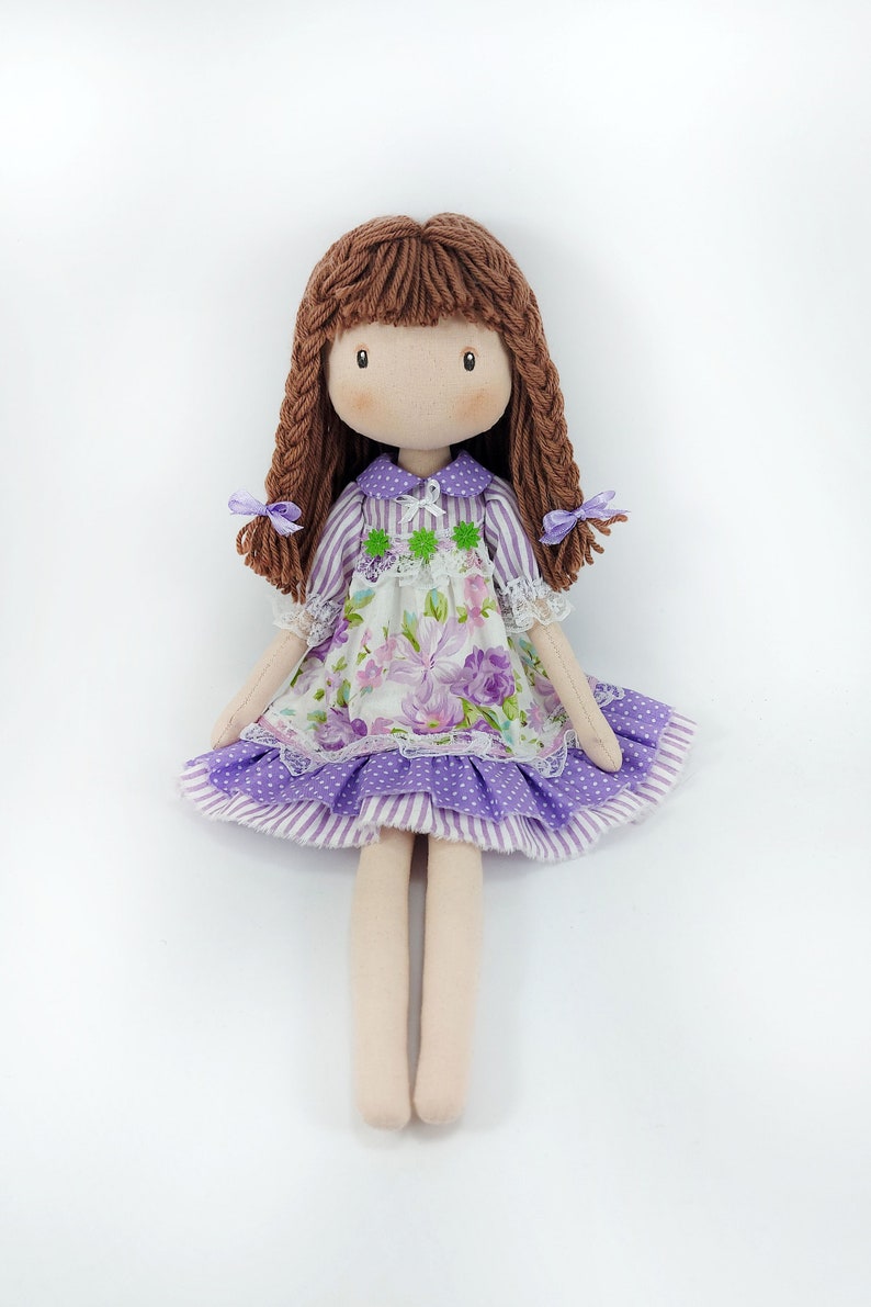 Rag Doll Fairy 15 Inches With Long White Hair Rag Doll - Etsy