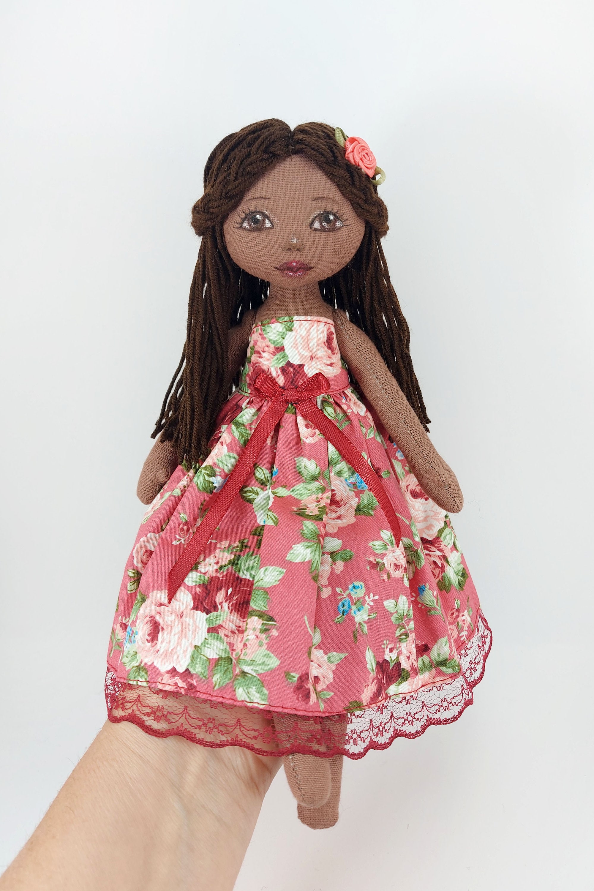 Handmade Rag Doll in a White Removable Ball Gown. - Etsy