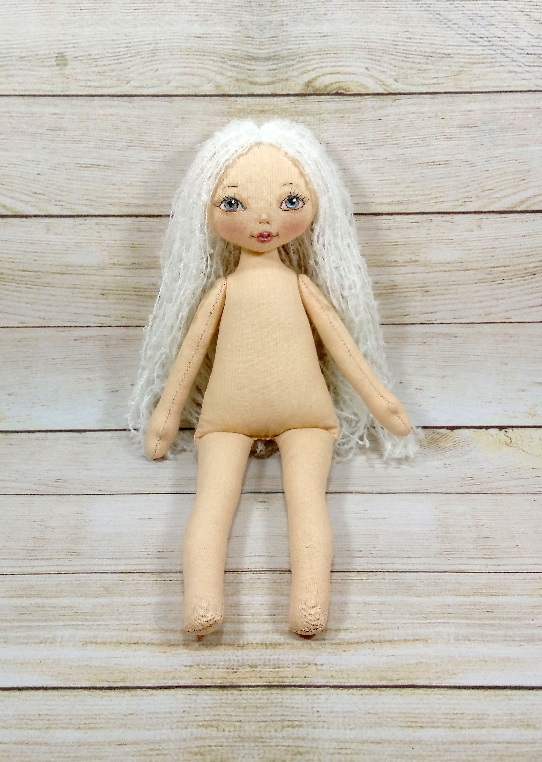 Little 12" Stuffed Rag Doll Without Clothes Handmade Rag Doll - Etsy Canada