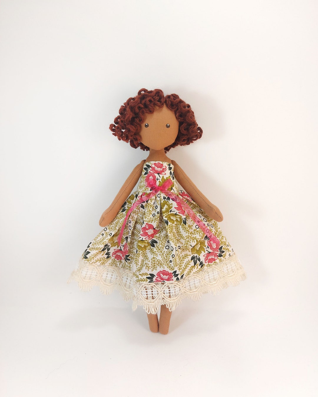 Black Small Handmade Rag Doll - Etsy