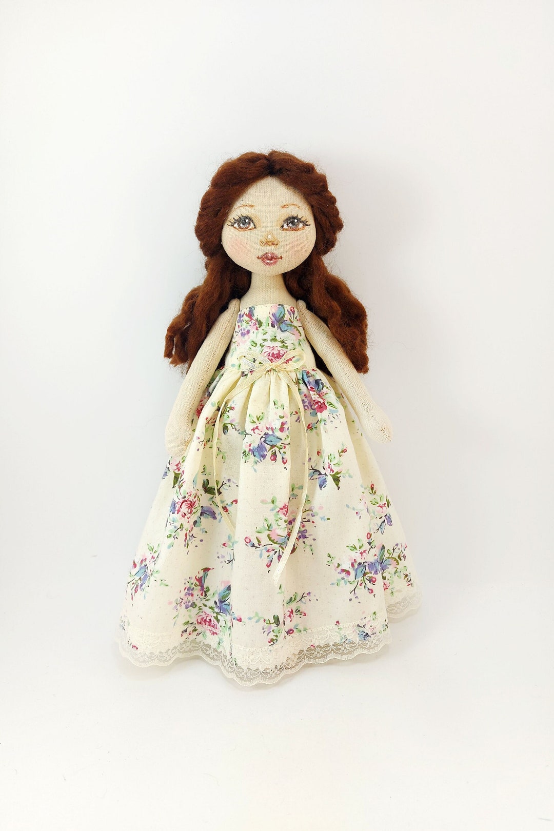 Small Rag Doll With Removable Clothes , Fairy Rag Doll Handmade Small ...