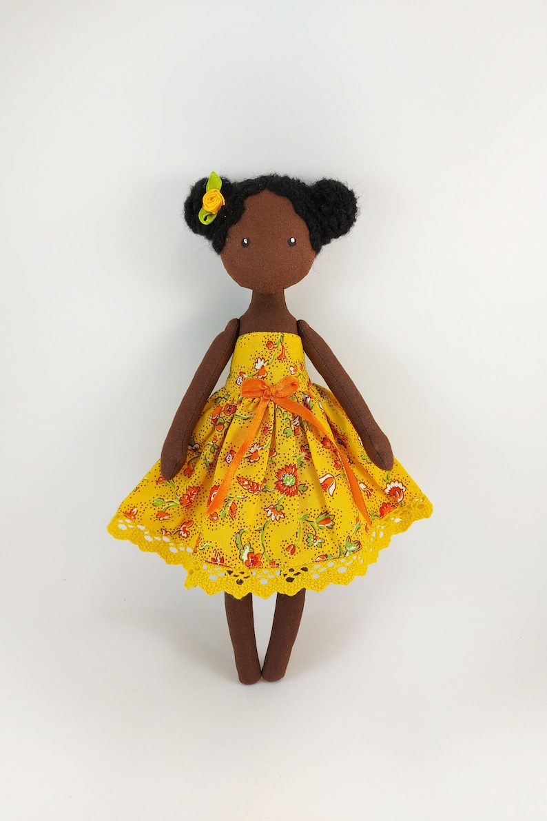 African Doll Rag Doll Small Soft Doll Textile Doll Tilda - Etsy