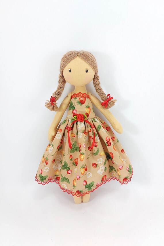 White Little Rag Doll Princess Small Soft Doll Textile Doll - Etsy