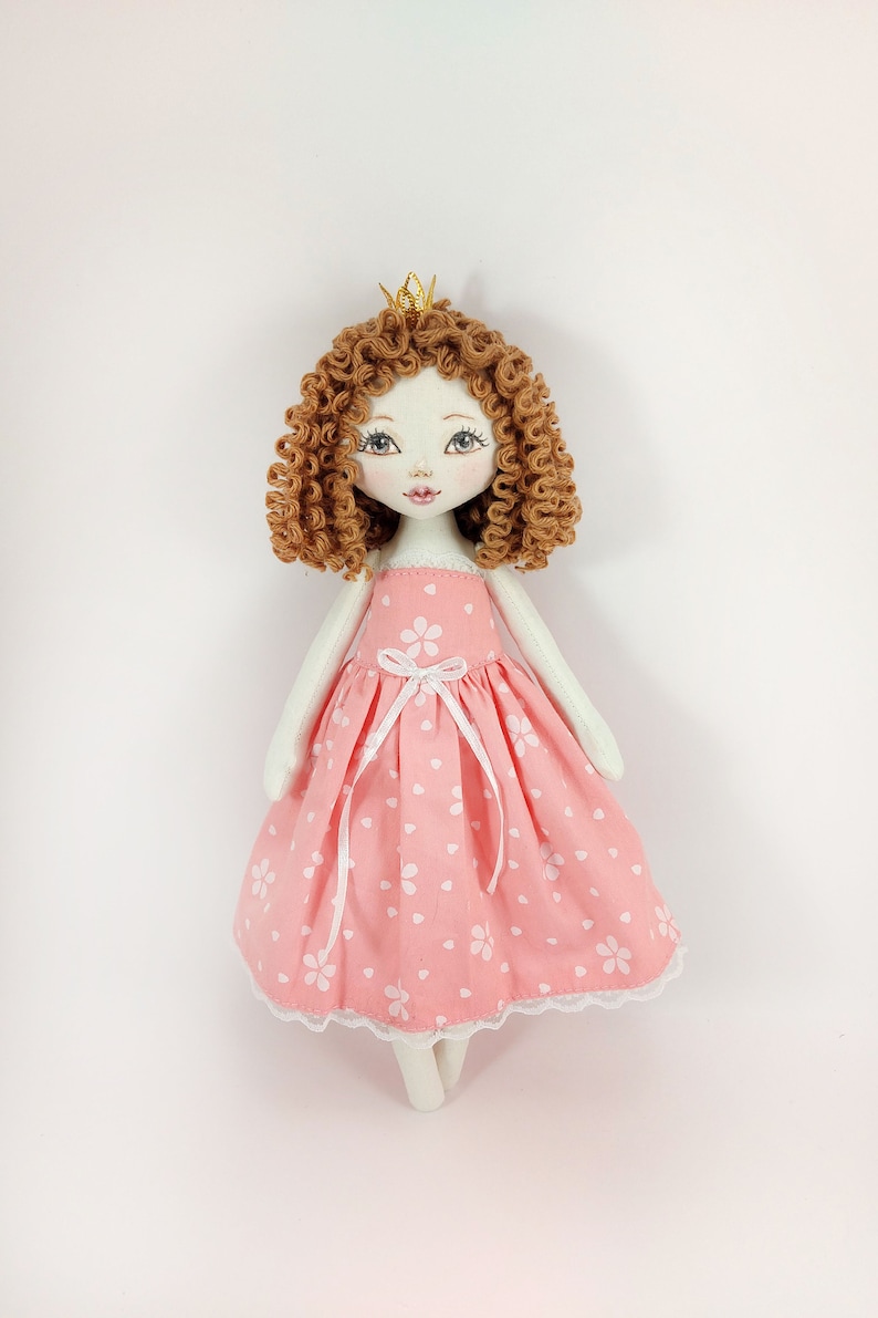 Little Textile Princess Doll, Fairy Rag Doll Handmade Small Soft Doll ...