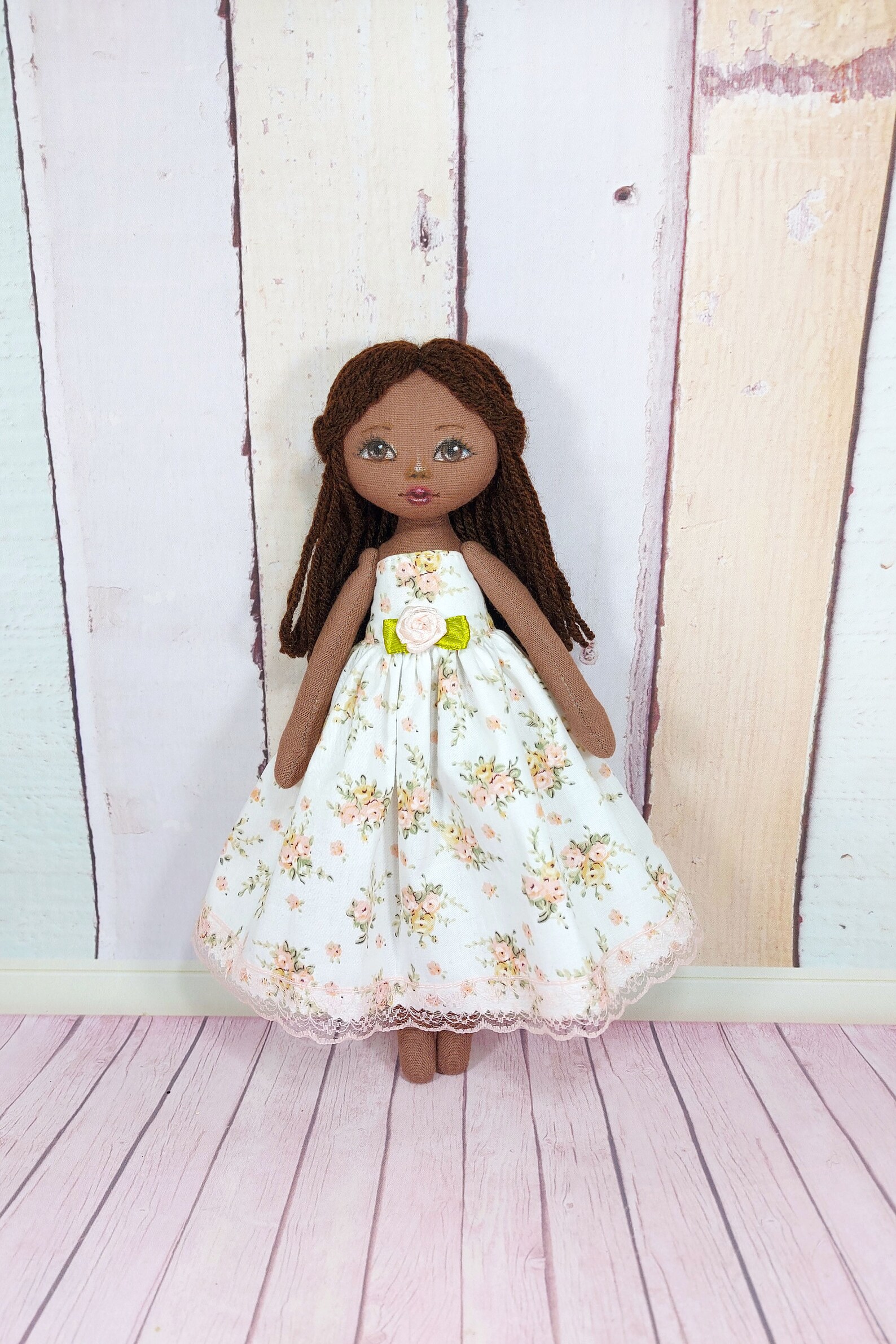 Handmade Rag Doll in a White Removable Ball Gown. - Etsy