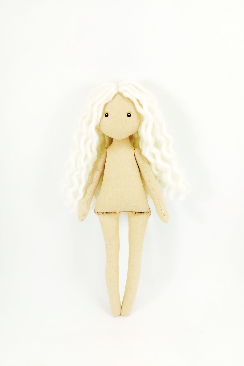 Little 12" Stuffed Rag Doll Without Clothes Handmade Rag Doll - Etsy UK