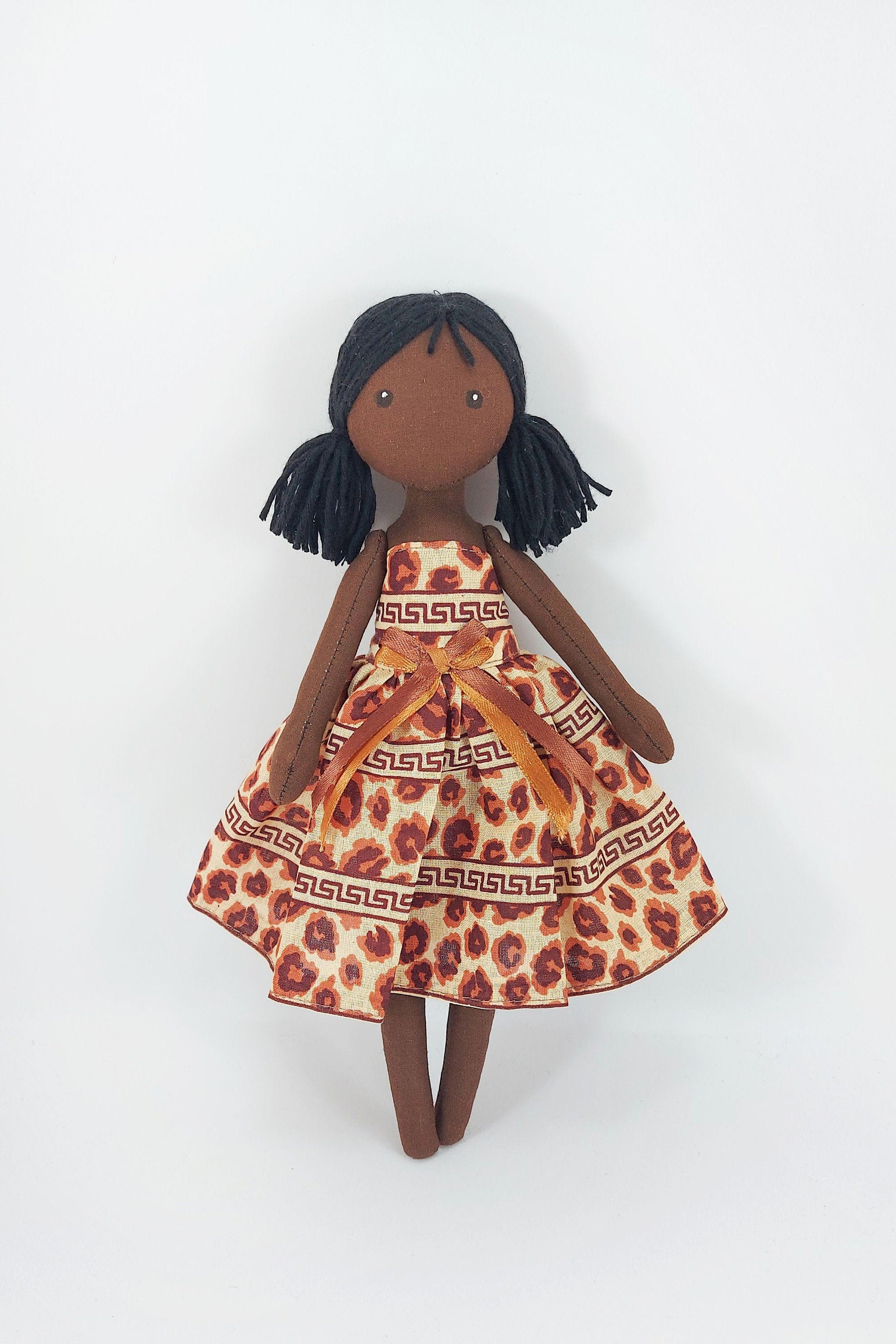 Black Fabric Doll African Doll Rag Angel Doll Small Soft - Etsy