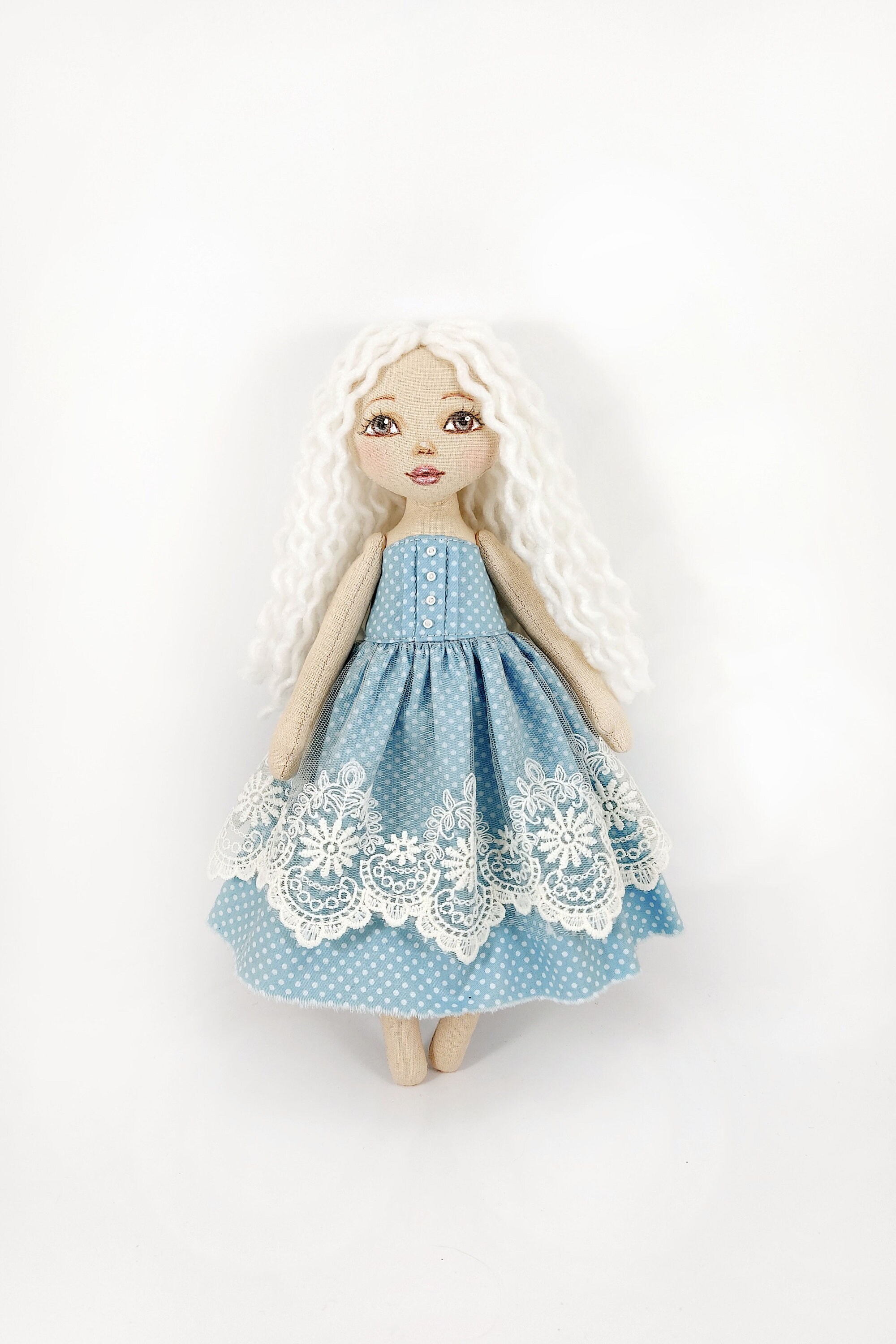 Little Textile Princess Doll Fairy Rag Doll Handmade Small - Etsy