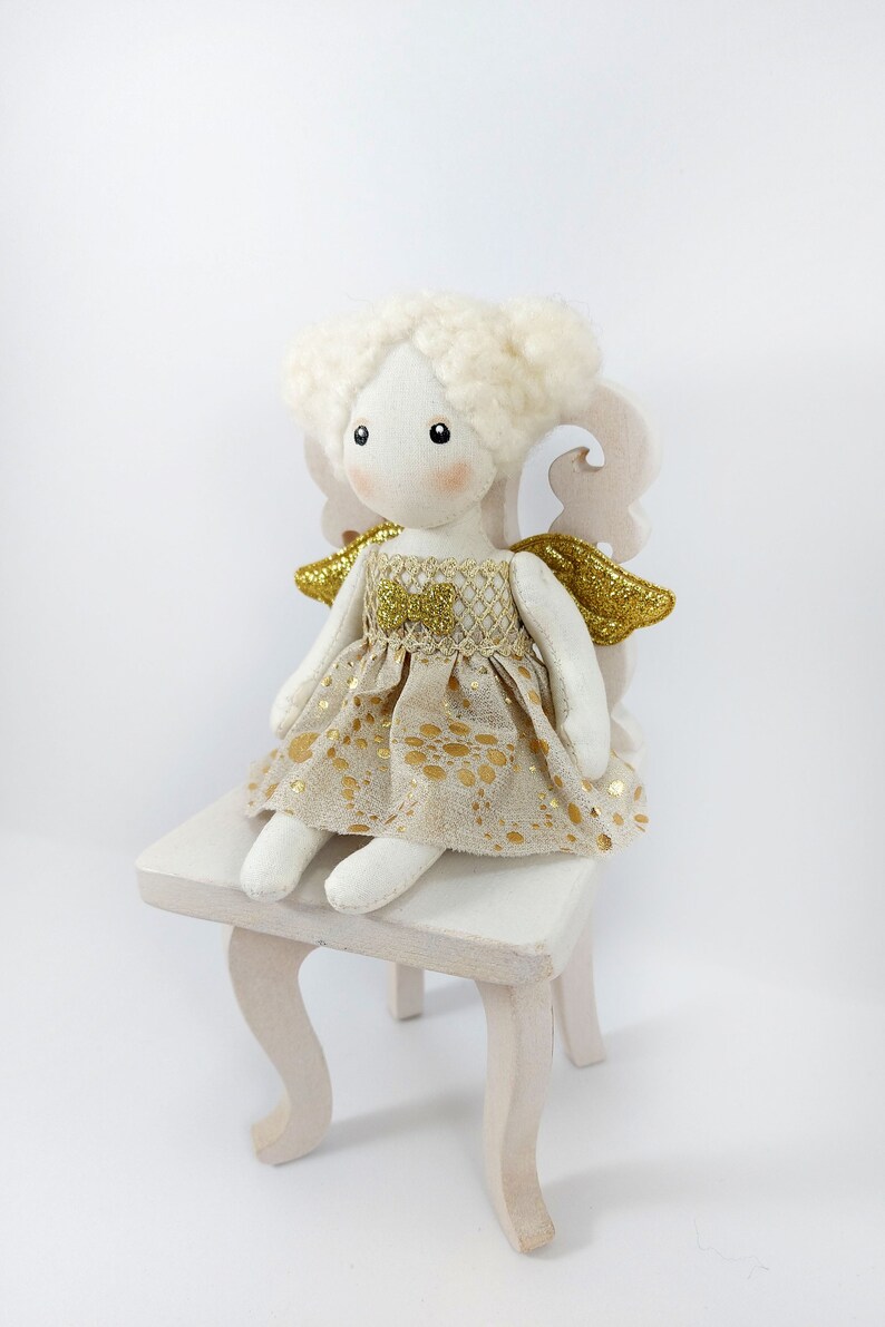 Little Rag Doll Angel Miniature Elf New Year's Gift - Etsy