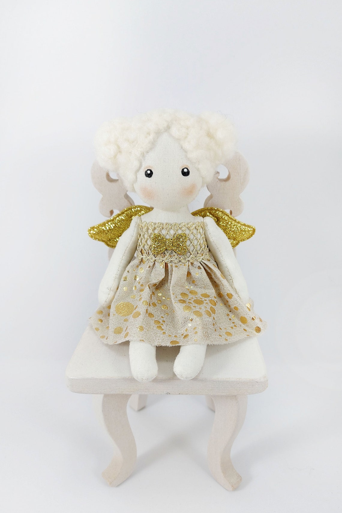 Little Rag Doll Angel Miniature Elf New Year's Gift - Etsy