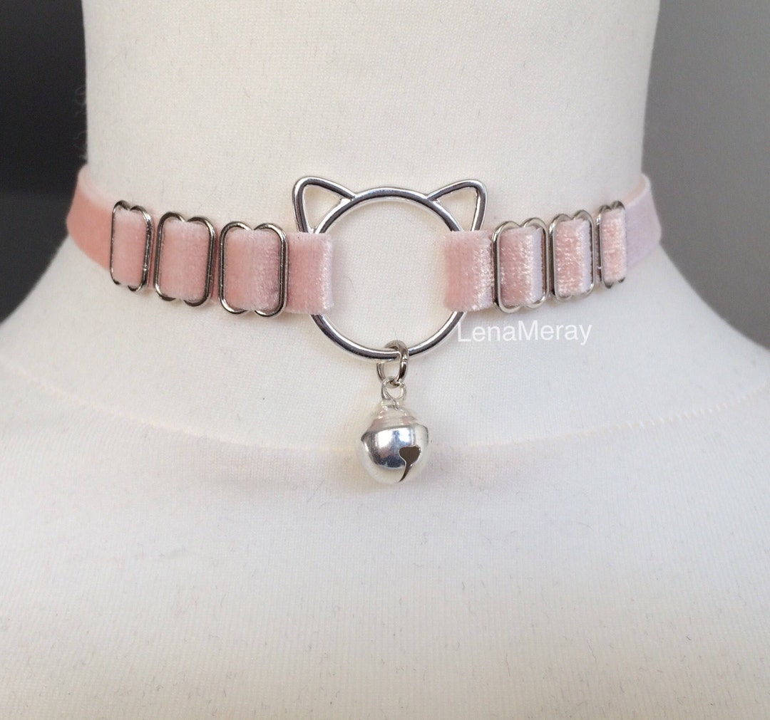 Day Collar Velvet Kawaii Choker | Kitten Choker With Bell | Cat Lover ...