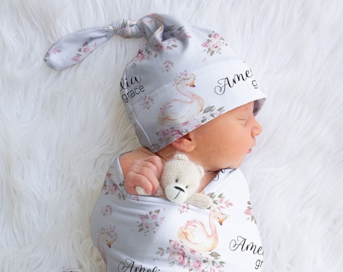 Baby Lovey- Swan - Etsy