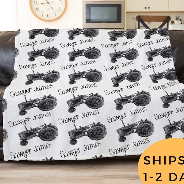 Tractor Blanket - Etsy