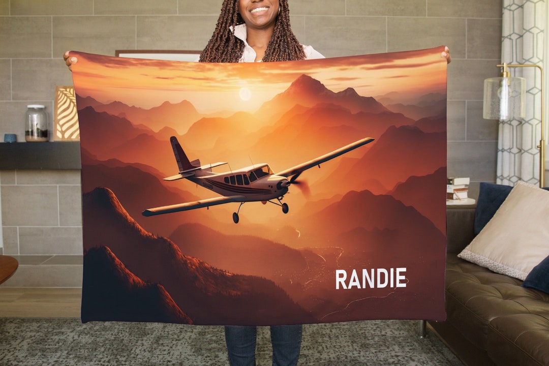 Airplane Blanket, Aviation Gifts, Aviation Decor, Aviation Gifts for ...