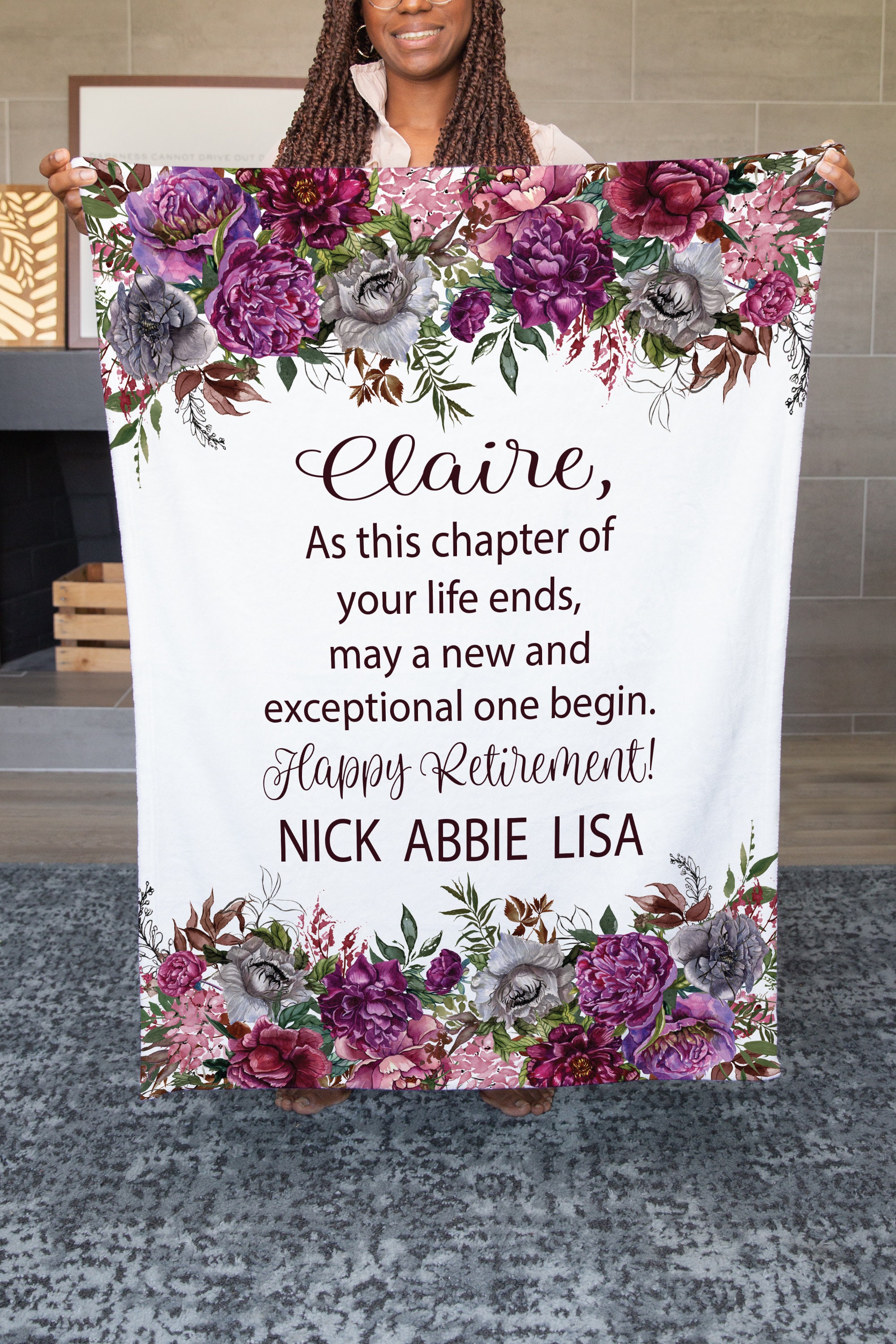 Retirement Blanket Retirement Display Retirement Gifts for - Etsy