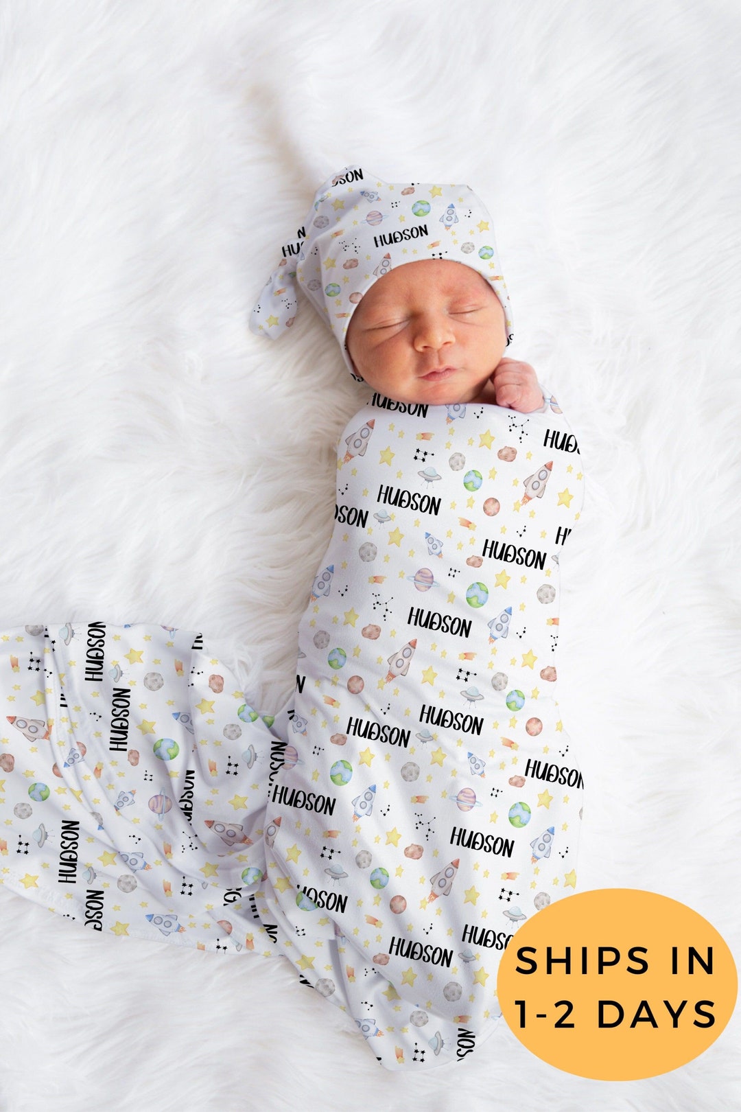 Space Swaddle Personalized, Custom Outer Space Baby Swaddle, Space Baby ...