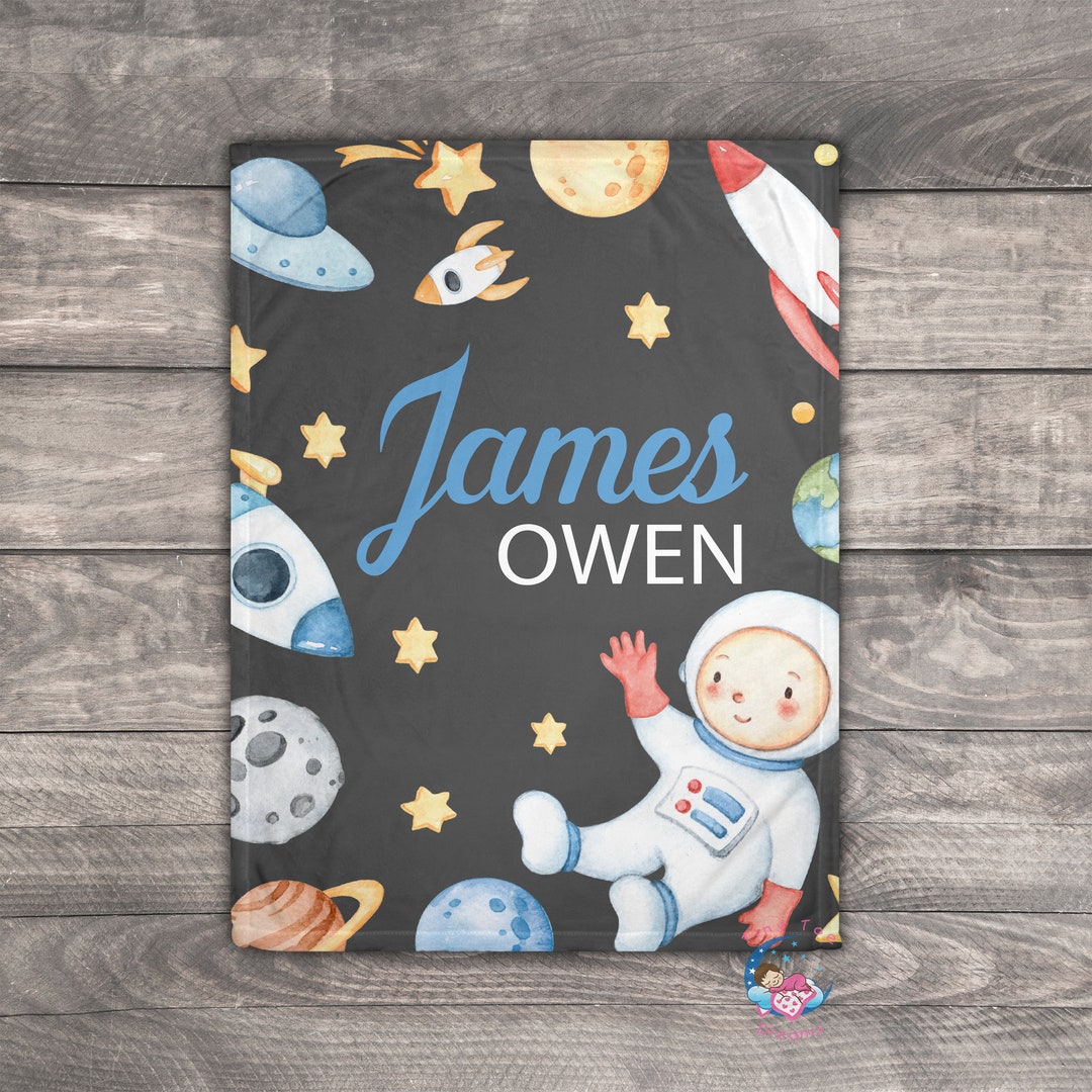 Space Blanket, Outerspace Baby, Baby Outer Space, Personalized Baby ...