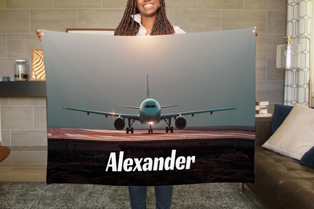 Airplane Blanket, Aviation Gifts, Aviation Decor, Aviation Gifts for ...