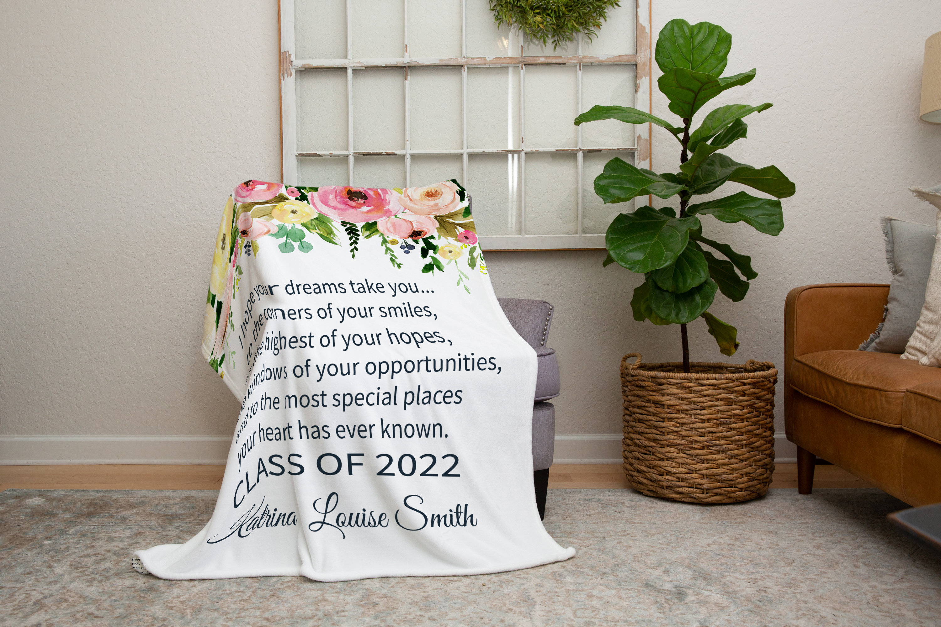 Class of 2022 Blanket Class of 2022 Senior Graduation 2022 | Etsy
