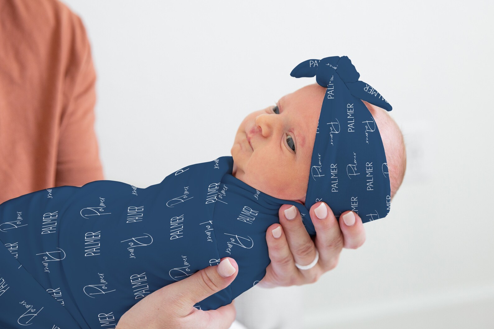 Custom Name Baby Swaddle and Hat Set, Personalized Gift - Etsy