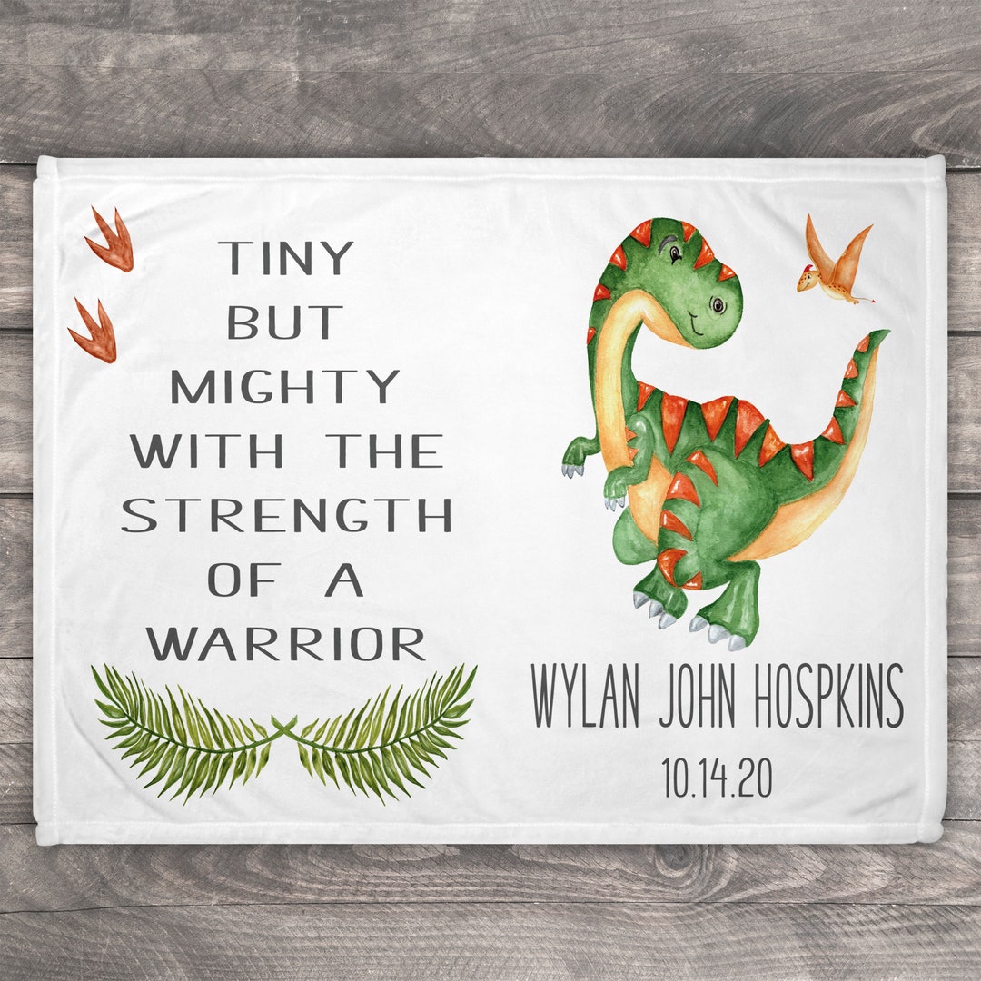 Dinosaur Blanket, NICU Blanket, Premature Baby Blanket, Dinosaur Baby ...