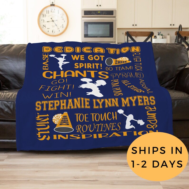 Cheer Blanket Cheerleading Personalized Blanket for Adults - Etsy